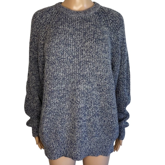 Oakton | Sweaters | Vintage Oakton Limited Blue White Crewneck Long ...